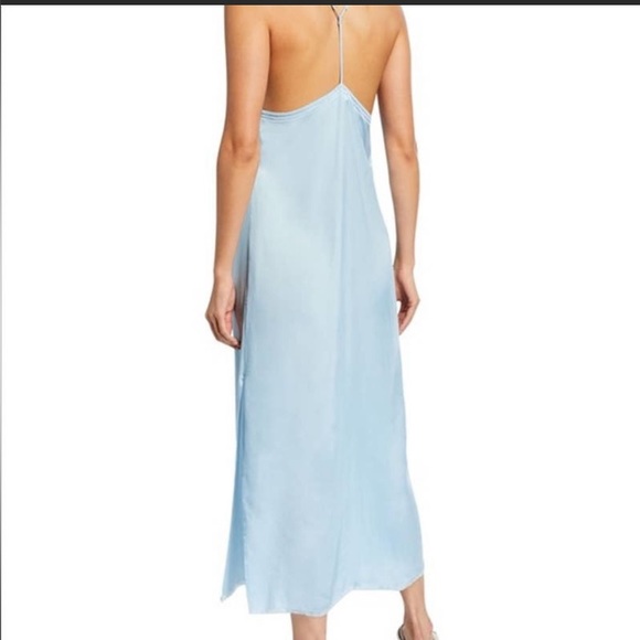 Frame Denim | Dresses | Frame Spaghetti Strap Slip Dress In Light Blue ...